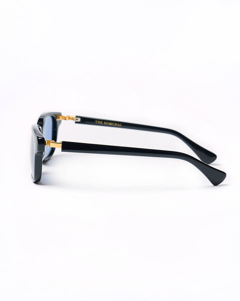 Rhett model - Black frame - Gold hinge - Black regular arm – THE SOMCHAI